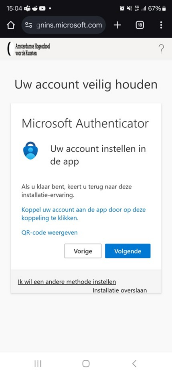 Log in with Microsoft Authenticator