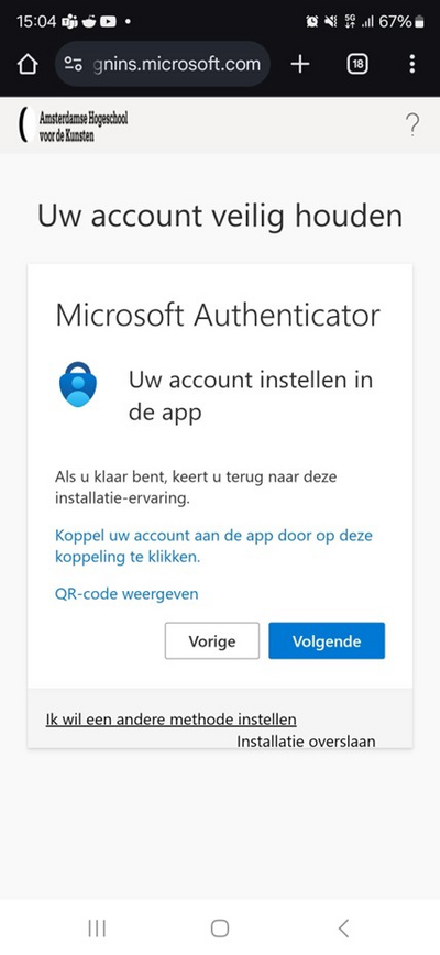 Log in with Microsoft Authenticator
